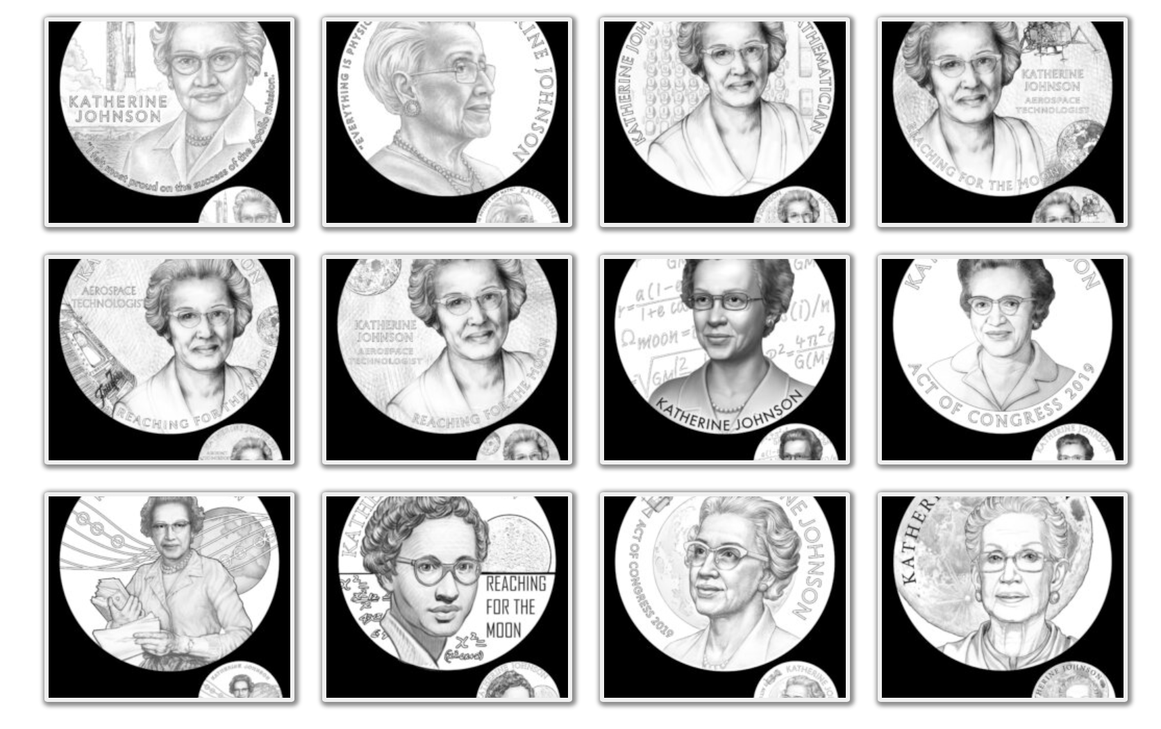 CCAC Releases Design Candidates for Hidden Figures Congressional Gold ...