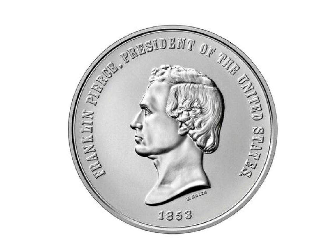 Franklin Pierce Presidential Silver Medal Sales Begin Today - USCoinNews